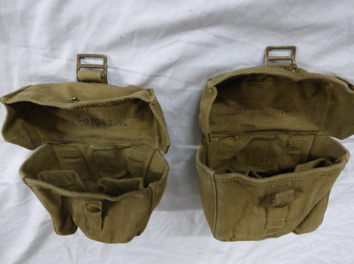 PAIR OF HOME GUARD AMMO POUCHES – Antiques, Militaria & Collectables