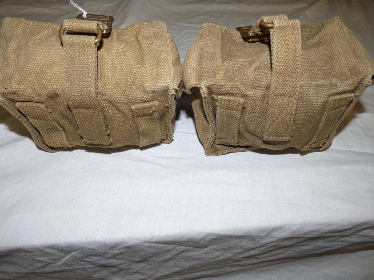 PAIR OF HOME GUARD AMMO POUCHES – Antiques, Militaria & Collectables