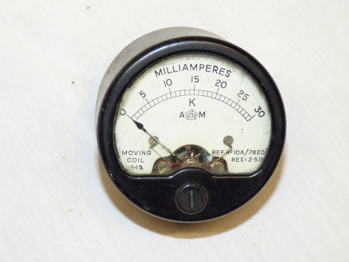 Air Ministry Milli Amp Meter 1942, 10A/7820 – Antiques, Militaria ...
